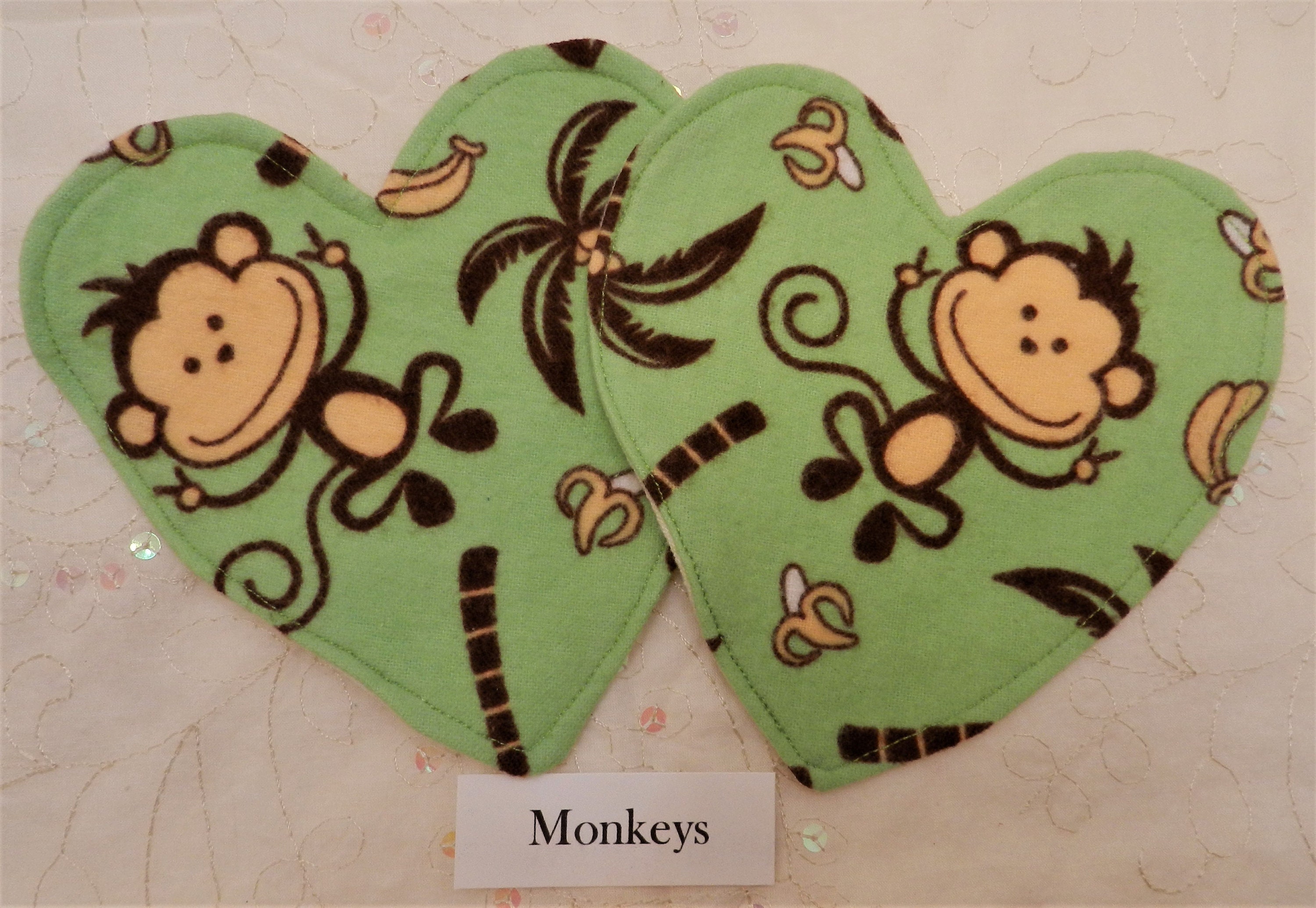 Newborn NICU Bonding Heart, Mother's Scent set of 2 Flannel Hearts ...