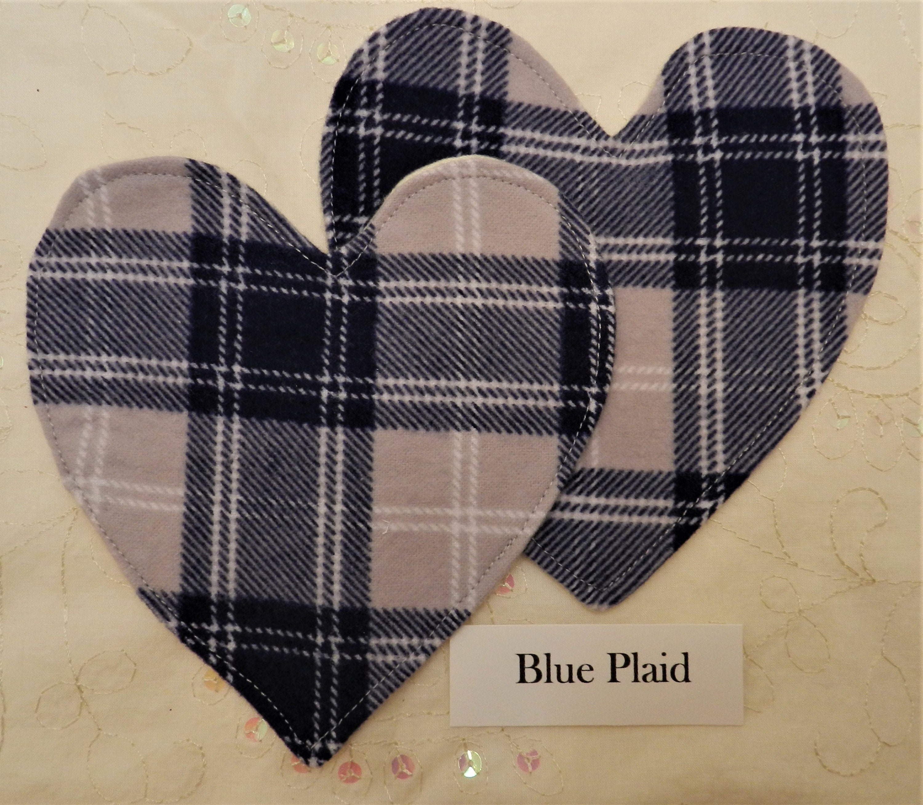 Newborn Boy NICU Bonding Heart, Mother's Scent set of 2 Flannel Hearts ...