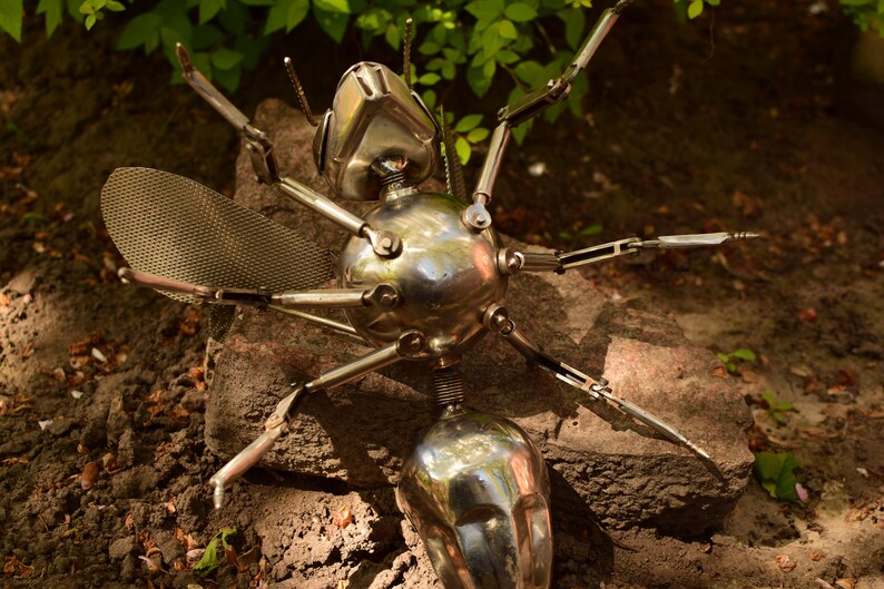 Bee Steampunk Stainless Steel Metal Sculpture - Etsy