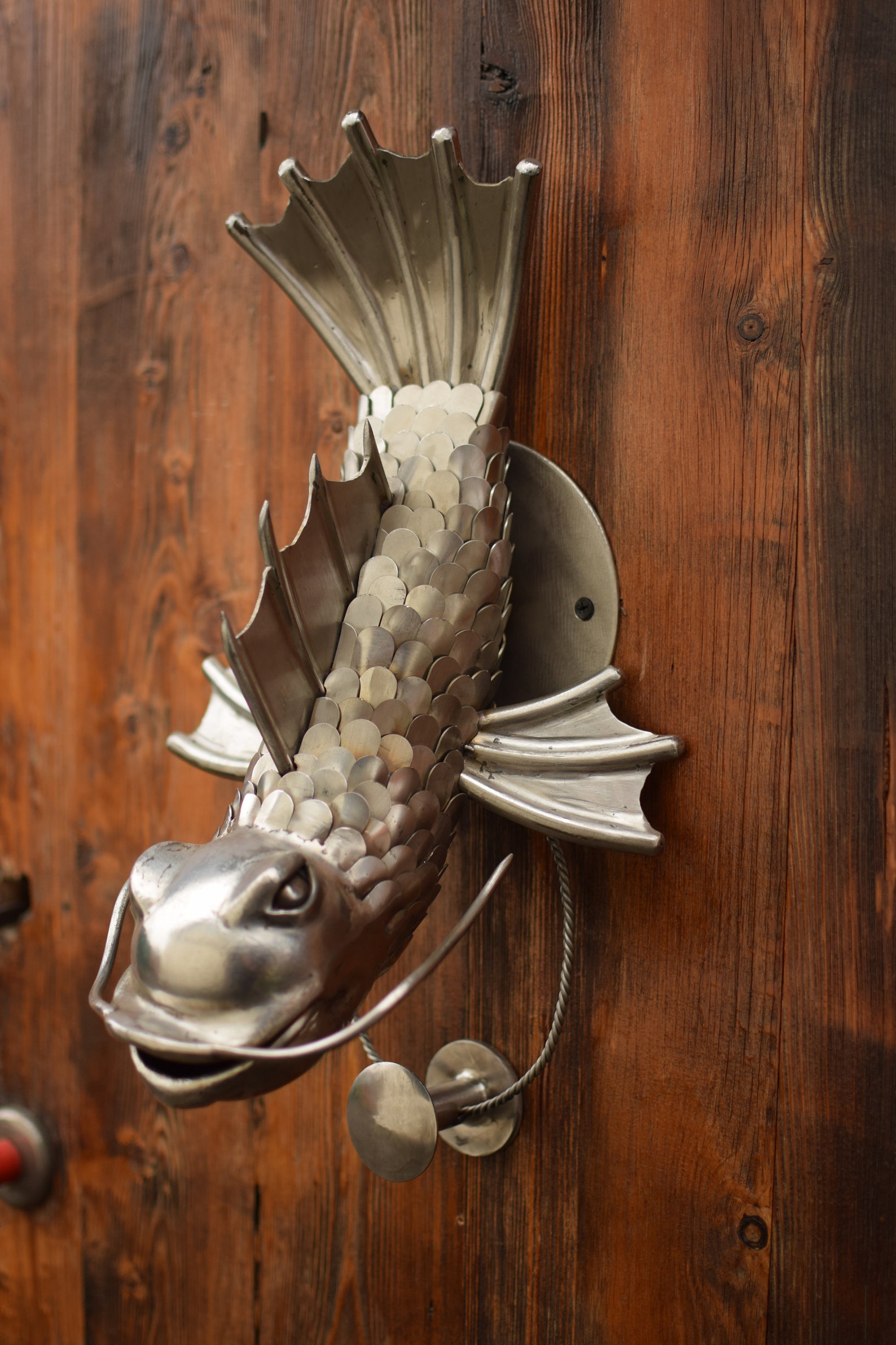 Fish Door Knocker Metal Stainless Steel Lock Bell Decoration - Etsy