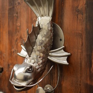 Fish Door Knocker Metal Stainless Steel Lock Bell Decoration - Etsy