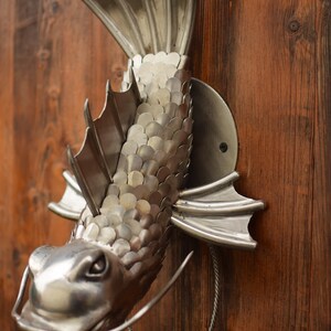 Fish Door Knocker Metal Stainless Steel Lock Bell Decoration - Etsy