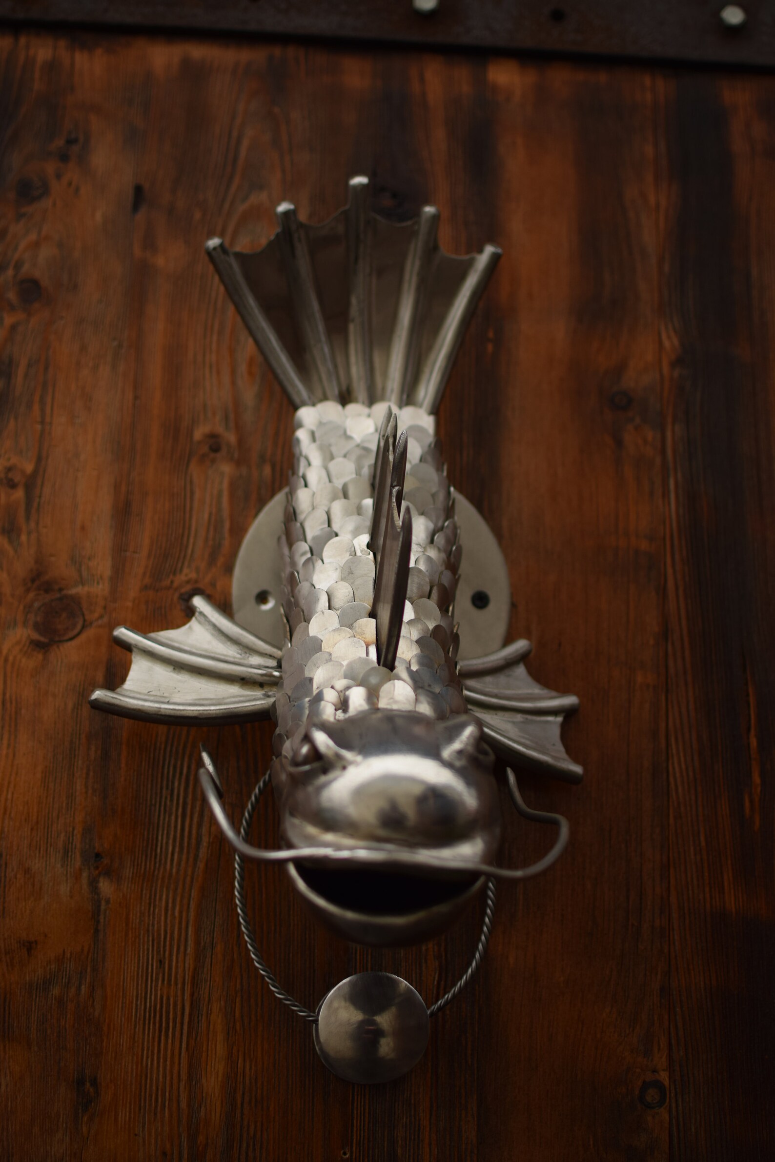 Fish Door Knocker Metal Stainless Steel Lock Bell Decoration - Etsy