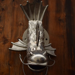 Fish Door Knocker Metal Stainless Steel Lock Bell Decoration - Etsy