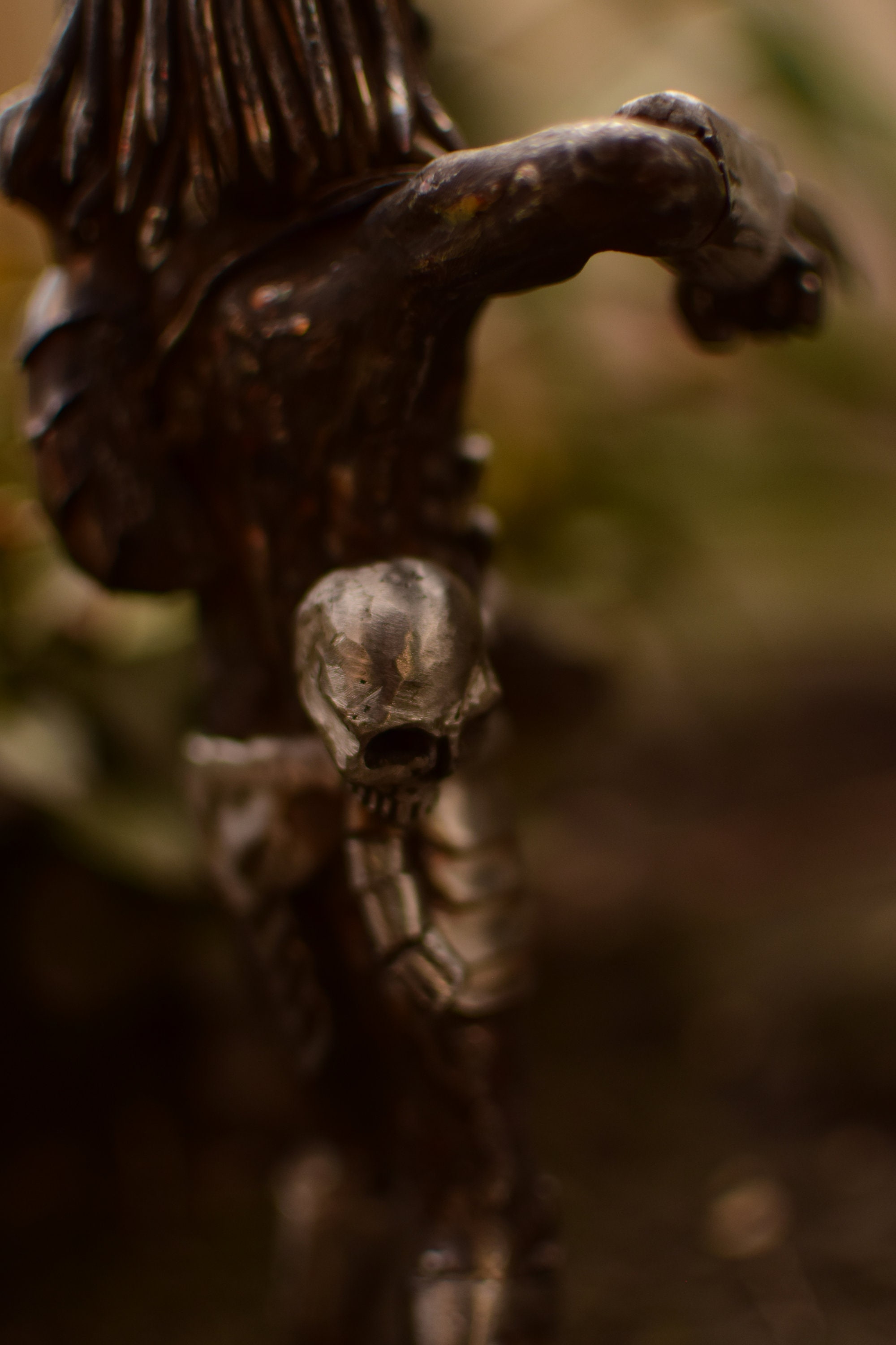 Handgefertigter Steampunk Predator vs Alien Edelstahl Skulptur, Metall ...