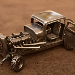 Car Metal Sculpture Stainless Steel Hot-rod Steampunk From Mad Max ...