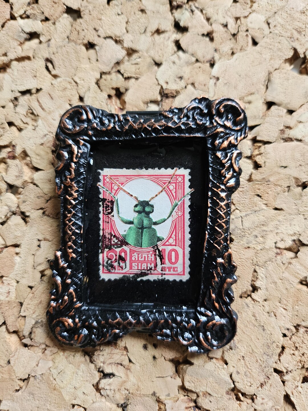 Mini Frame Collage | Stamp | Stamp Art | Insect | Hanging Decoration ...