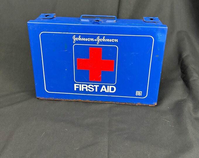 1960-70's FIRST AID Case With Large Collection of Contents, Retro ...