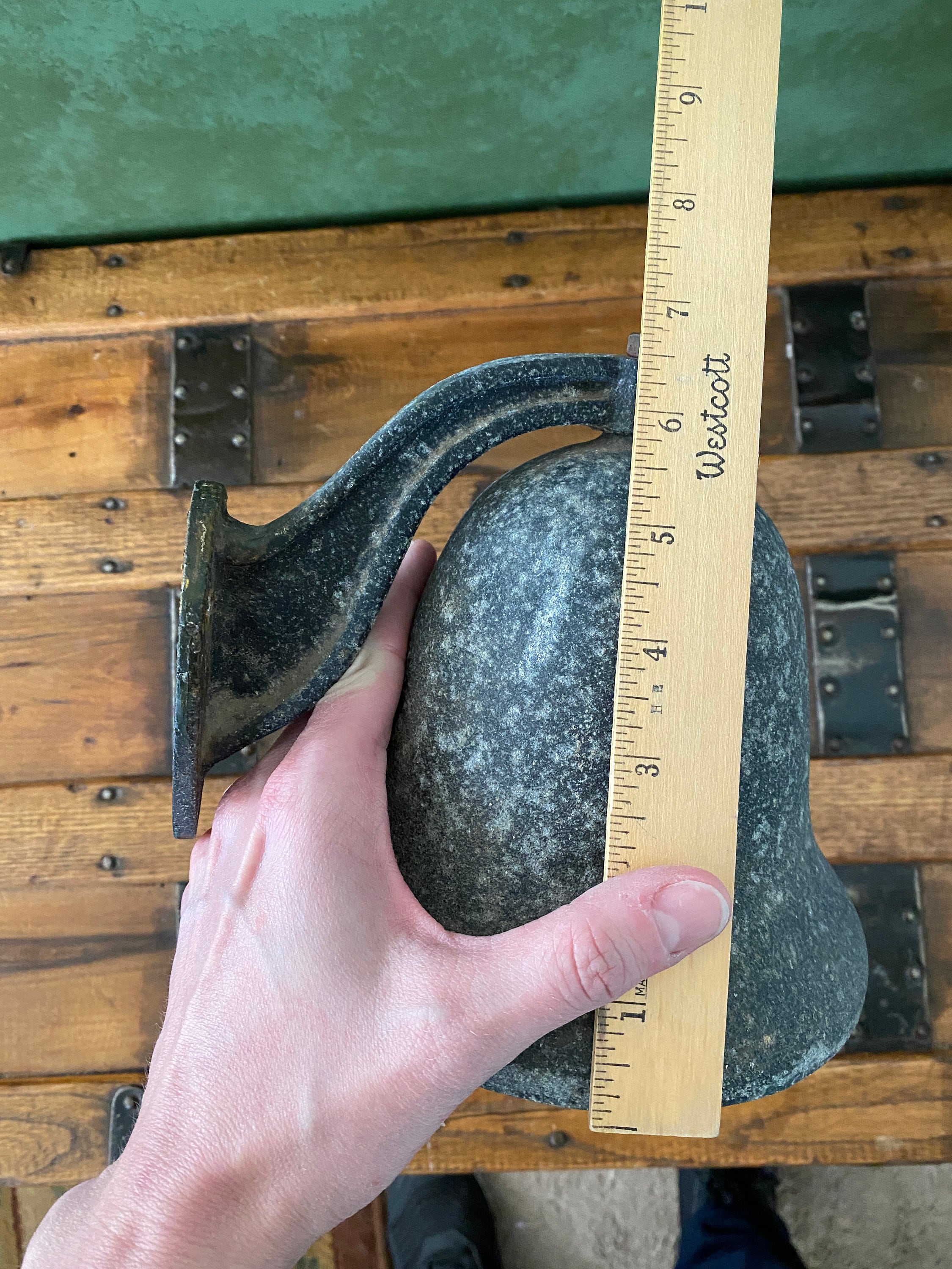 Old Metal Farmhouse Bell Mountable Medium Outdoor Bell - Etsy