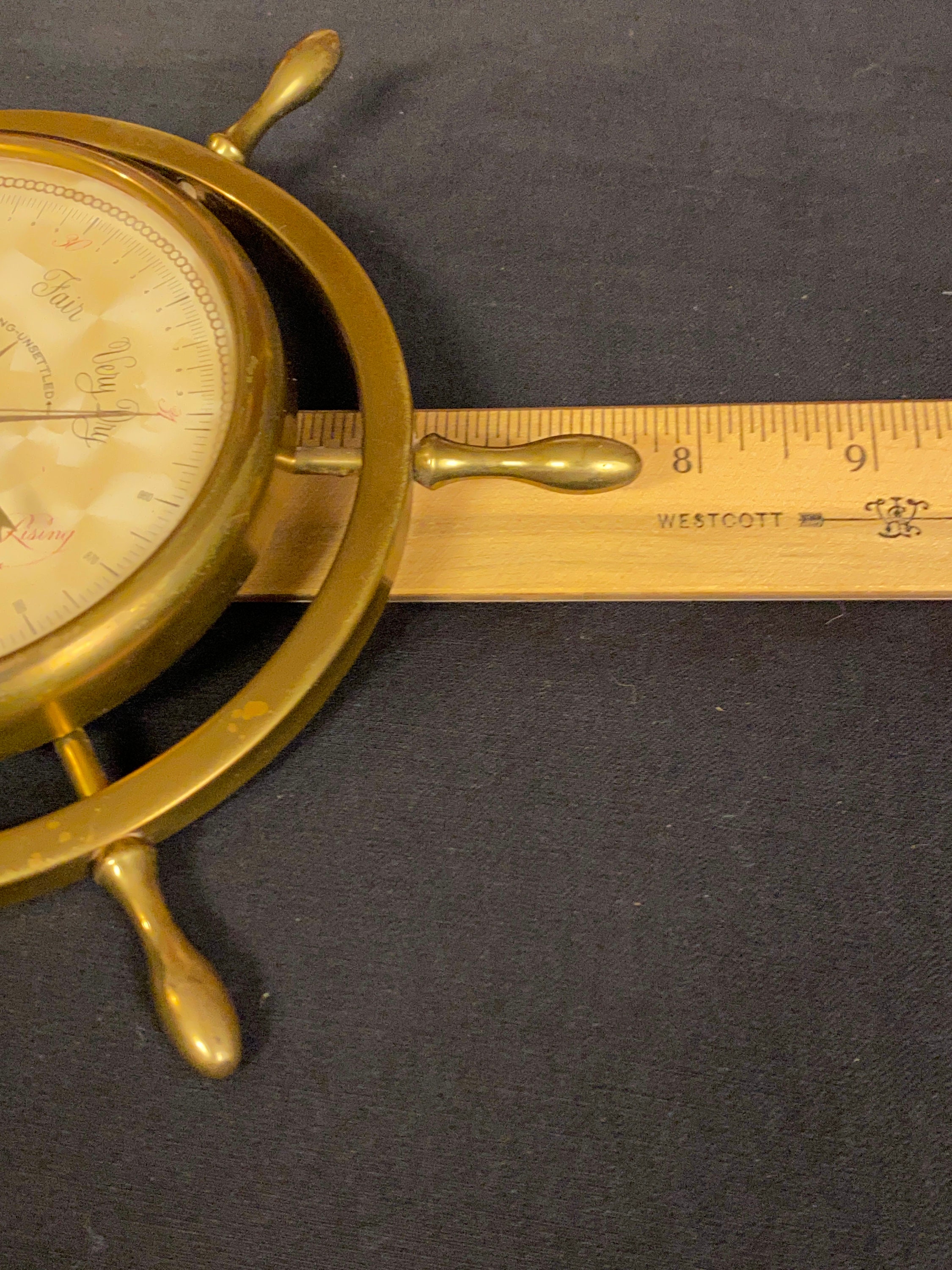 Vintage Nautical Ship Wheel Barometer | Mid Century Modern Wittnauer ...