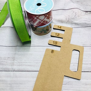 Ribbon Tail Ruler for Left or Right Handed Ribbon Tail Cutting, Wreath ...