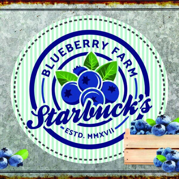 Blueberry Farm - Etsy