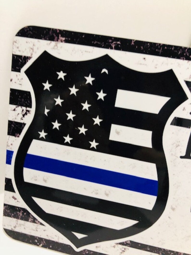 In this Police family sign Wreath or Wall Decor Police | Etsy