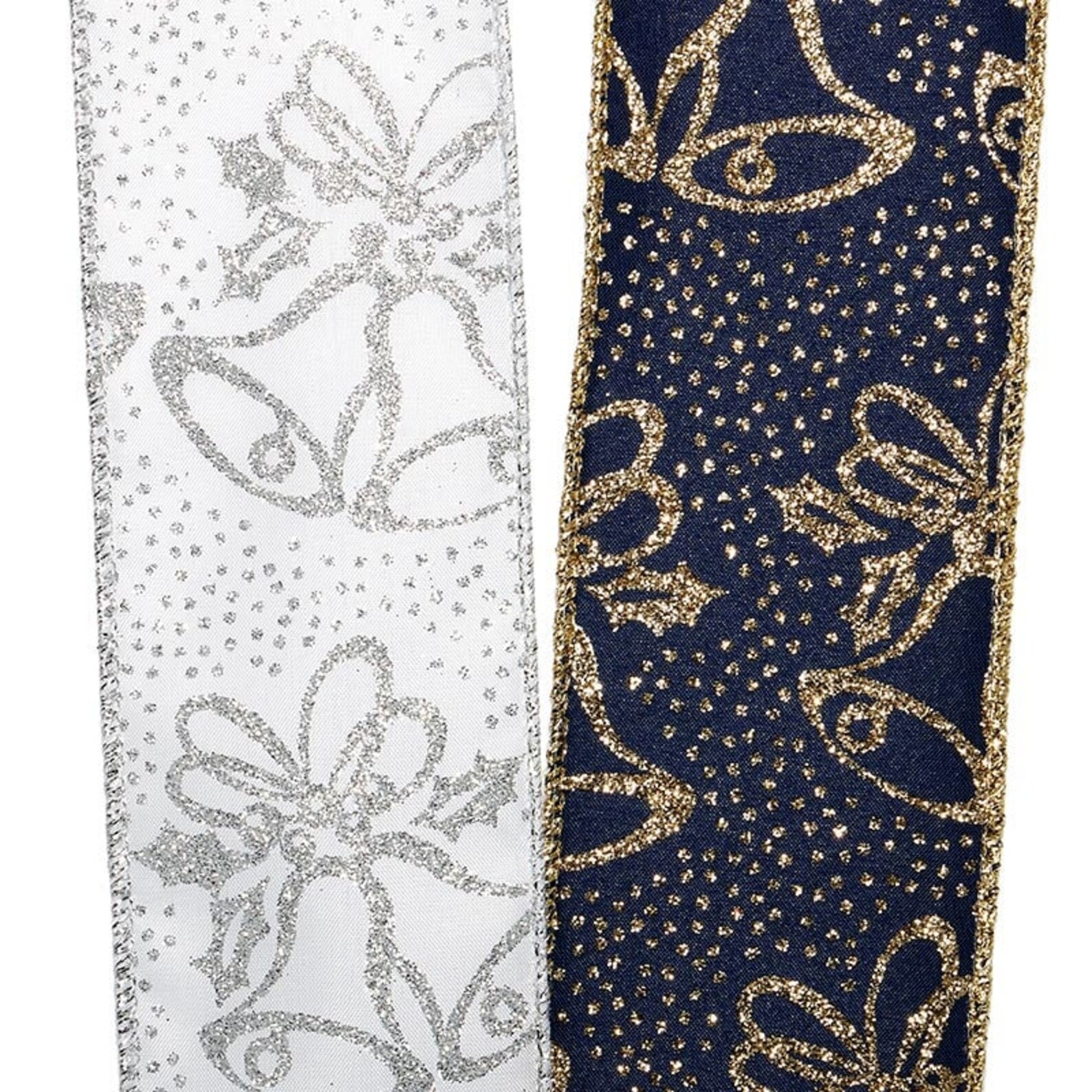 Wedding Bell Ribbon NAVY /gold or White/ Silver - Etsy