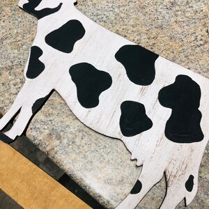 Farmhouse Medium Rocking Cow Wood Kit, Unpainted Farmhouse Rocking Cow ...