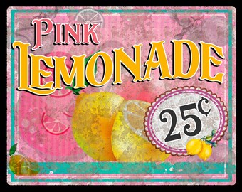 Pink Lemonade Sign - Etsy