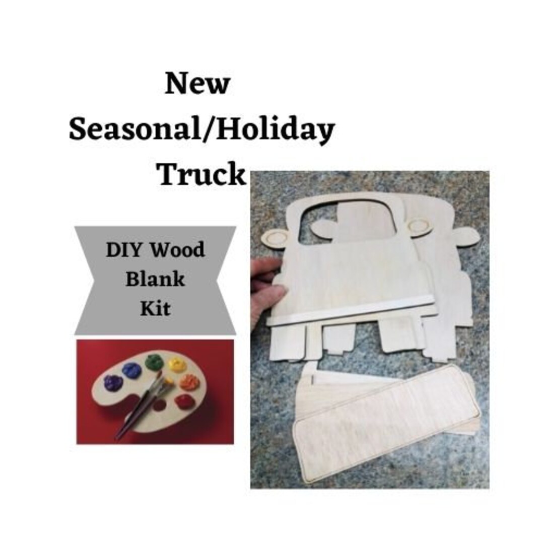 DIY Seasonal Holiday Truck Blank Kit Centerpiece Truck Kit - Etsy