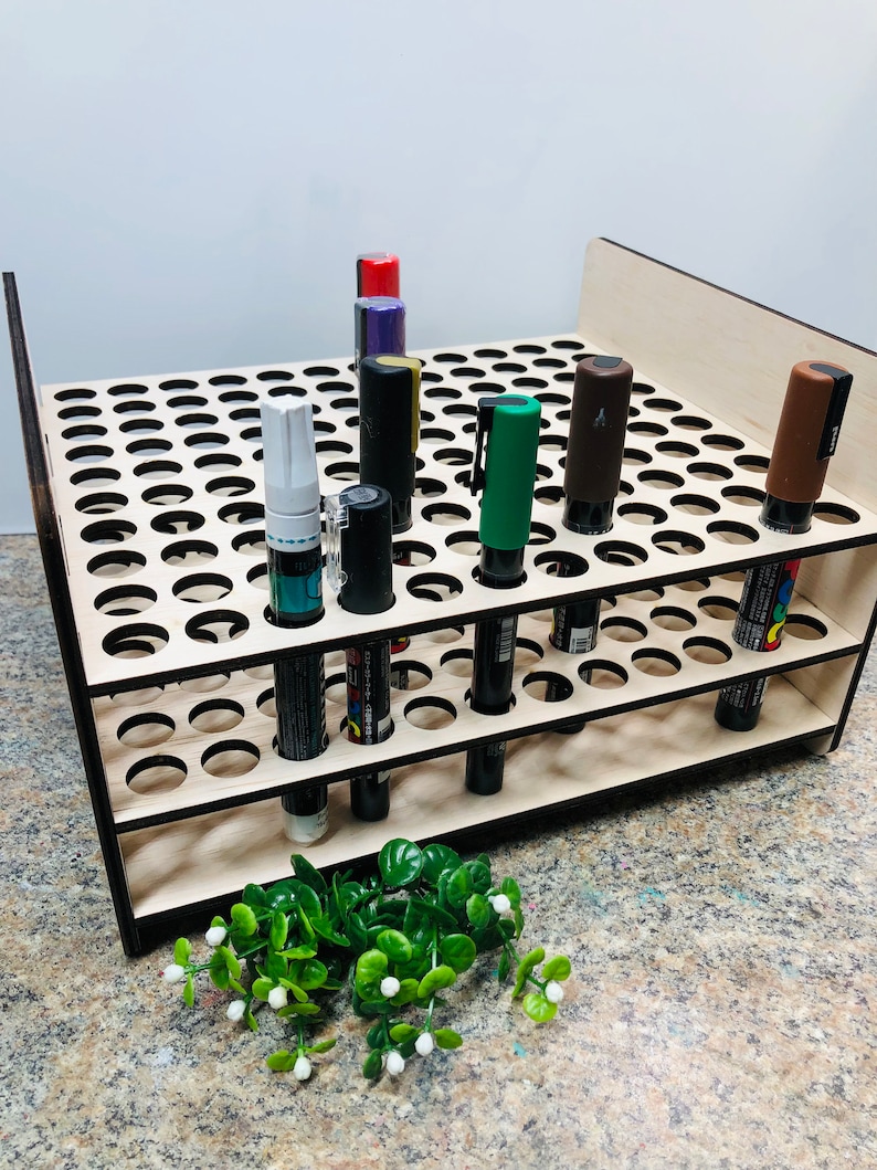 Craft Paint Marker Storage Rack Caddy Organizer Holds 120 - Etsy
