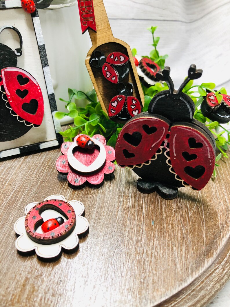 Ladybug Gumball Filler DIY Set Ladybug Tier Tray Set DIY - Etsy