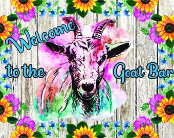 Goat Welcome Sign - Etsy