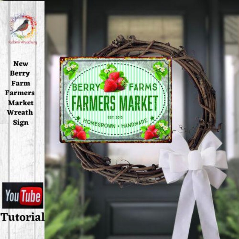 Strawberry Farm Sign - Etsy