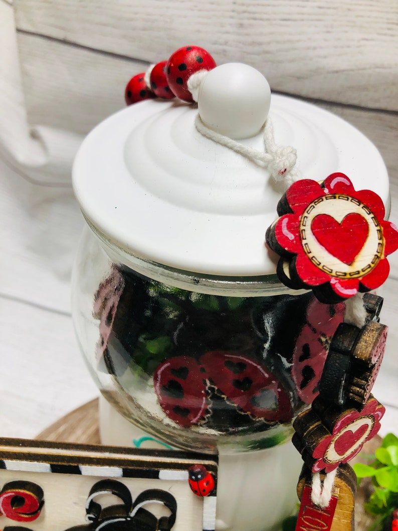 Ladybug Gumball Filler DIY Set Ladybug Tier Tray Set DIY - Etsy