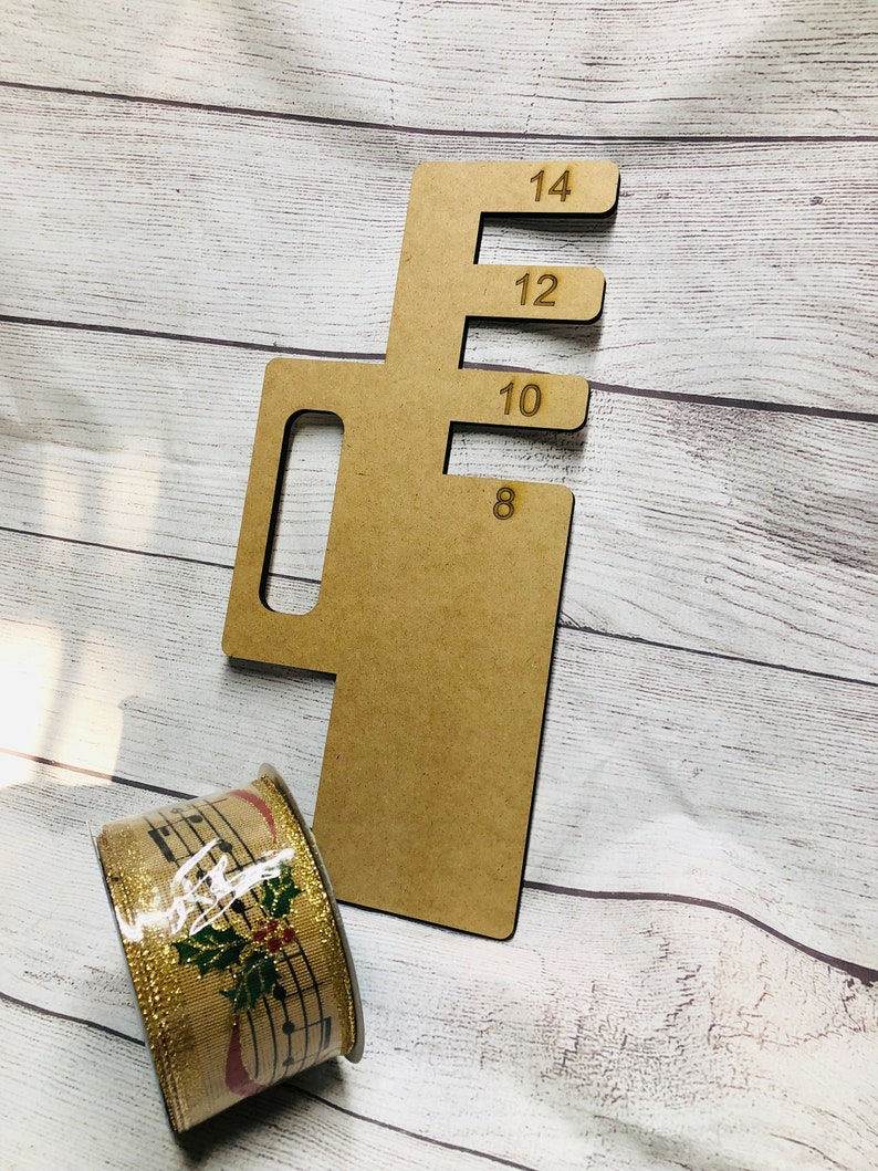 Ribbon Tail Ruler for Left or Right Handed Ribbon Tail Cutting, Wreath ...