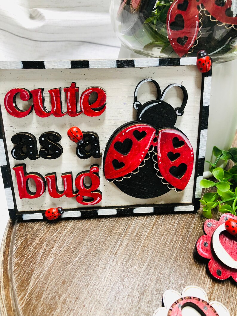 Ladybug Gumball Filler DIY Set Ladybug Tier Tray Set DIY - Etsy