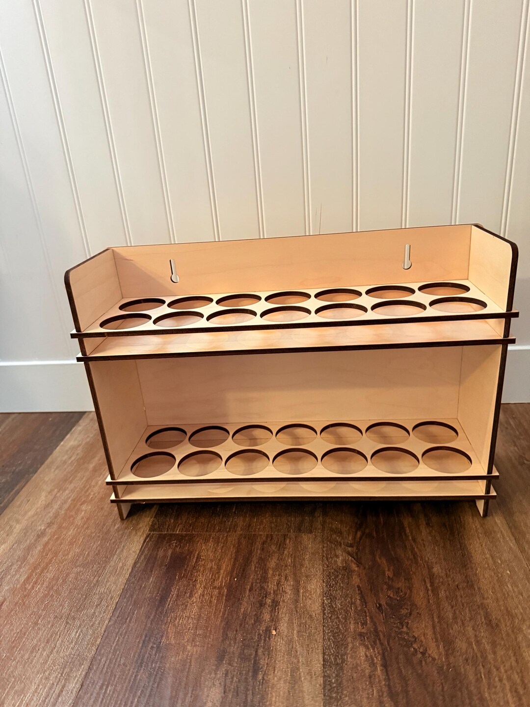 Craft Glitter Storage Rack Table or Wall Organizer, Holds 28 Jars ...