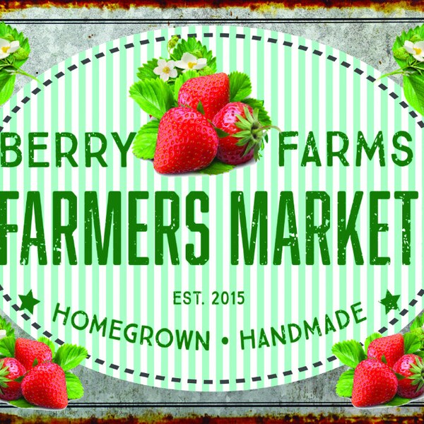 Strawberry Sign for Wreath - Etsy