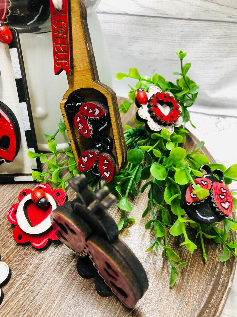 Ladybug Gumball Filler DIY Set Ladybug Tier Tray Set DIY - Etsy