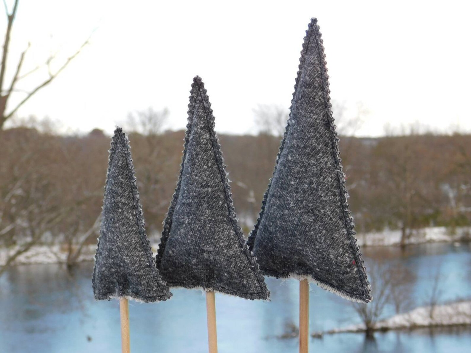 Black Flannel Rustic Trees Rustic Buffalo Plaid Tree - Etsy