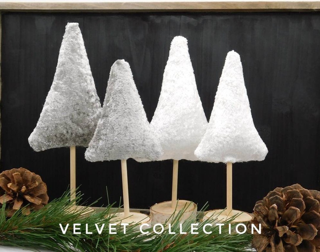 Velvet Trees Scandinavian Style Christmas Decor Modern Farmhouse Style ...