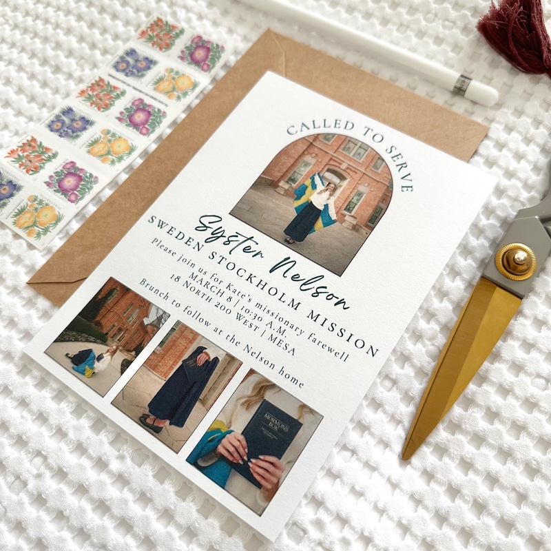 Boho Arch Invitation - Etsy