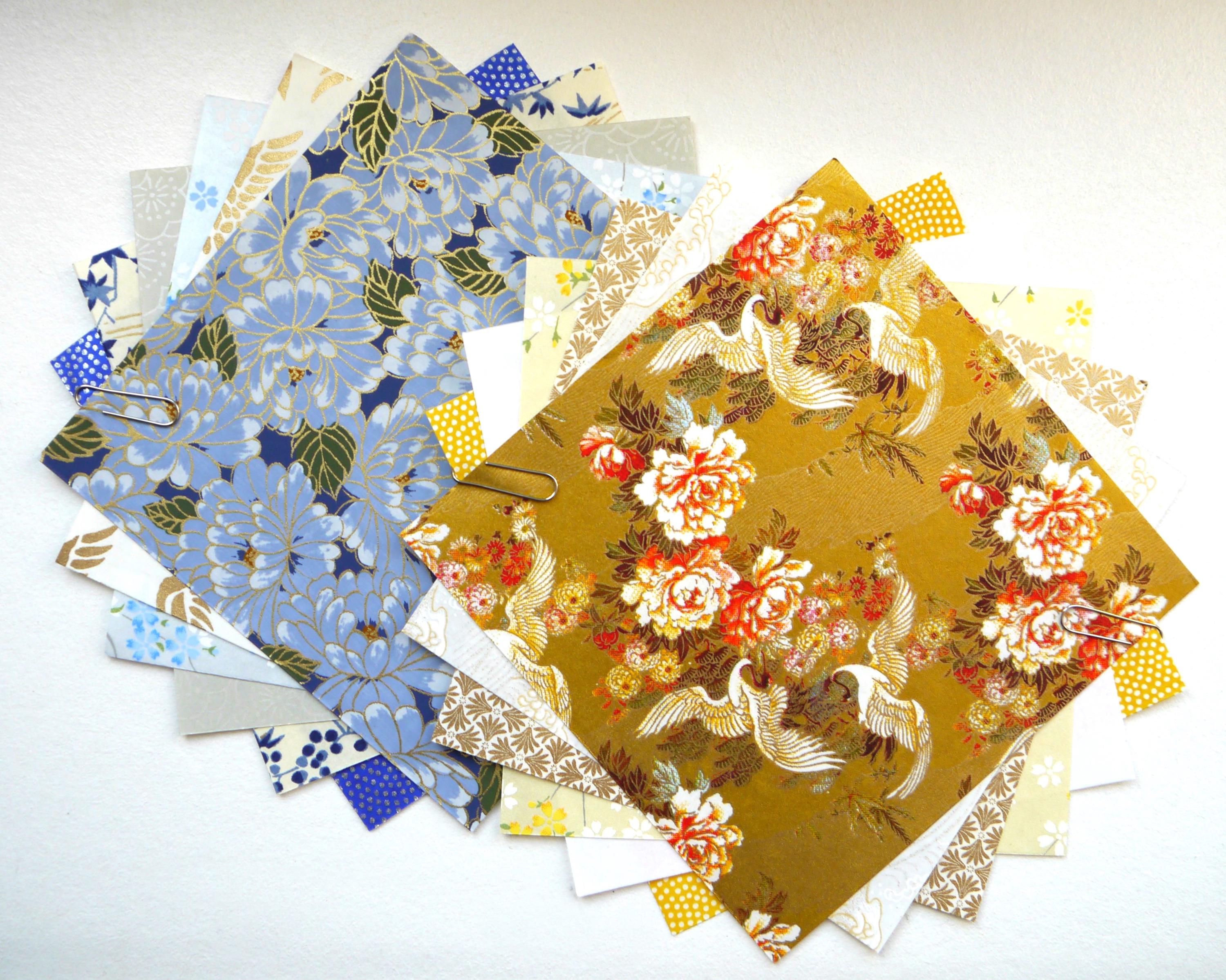 Set of 6 Sheets of Traditional Japanese Washi Chiyogami Paper for ...