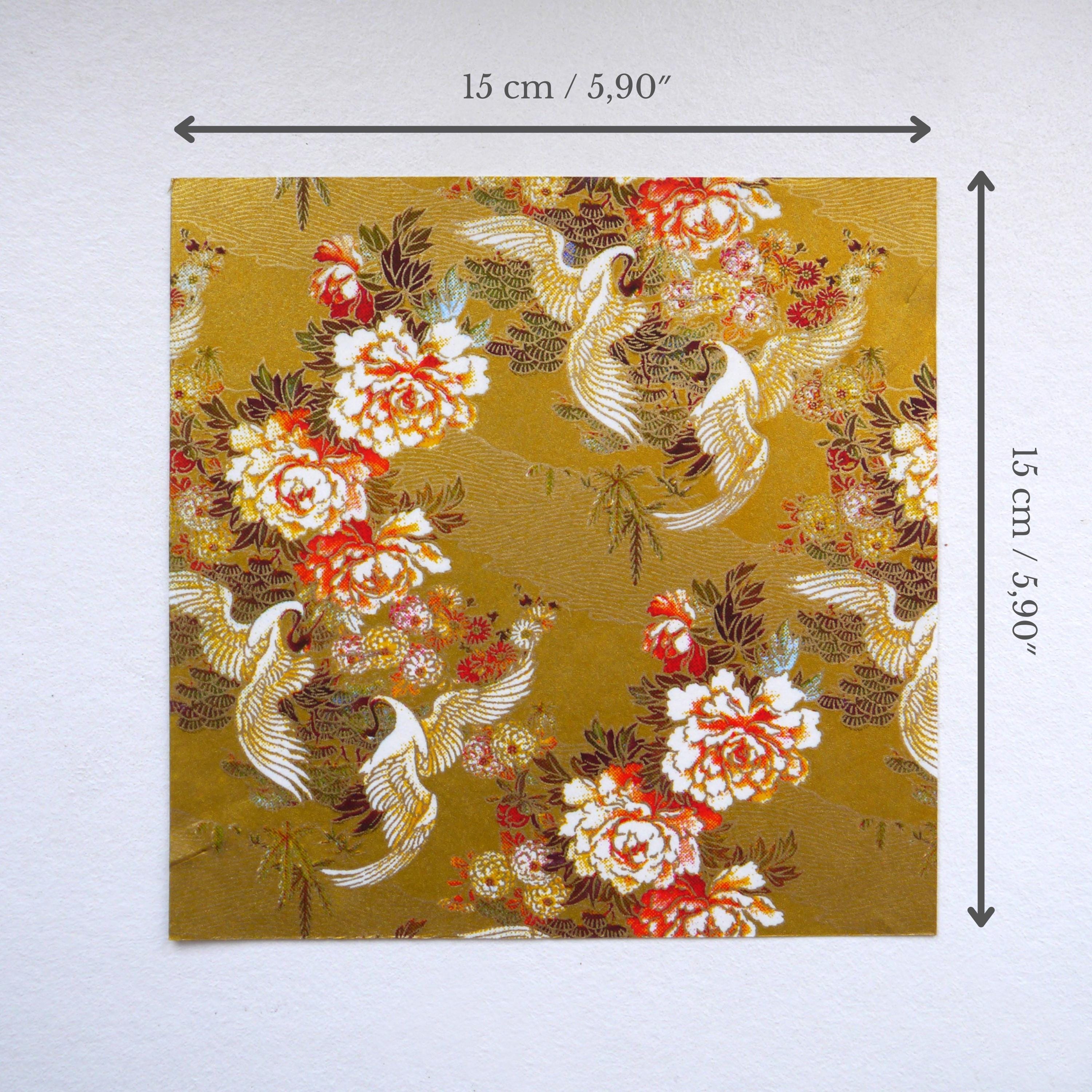 Set of 6 Sheets of Traditional Japanese Washi Chiyogami Paper for ...