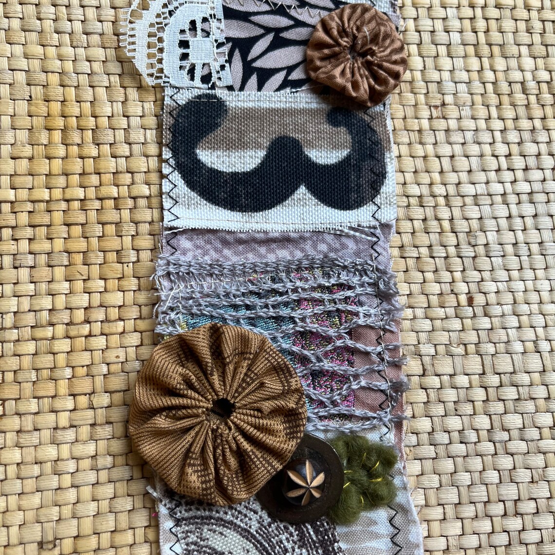 Snippet Roll Wall Decor Sweet Owl #4 Junk Journal Fabric Hanging - Etsy