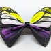 Nonbinary Pride Monarch Butterfly Hairbow - Pretied Bowtie - Fabric Insect Barrette, Enby Pride ...