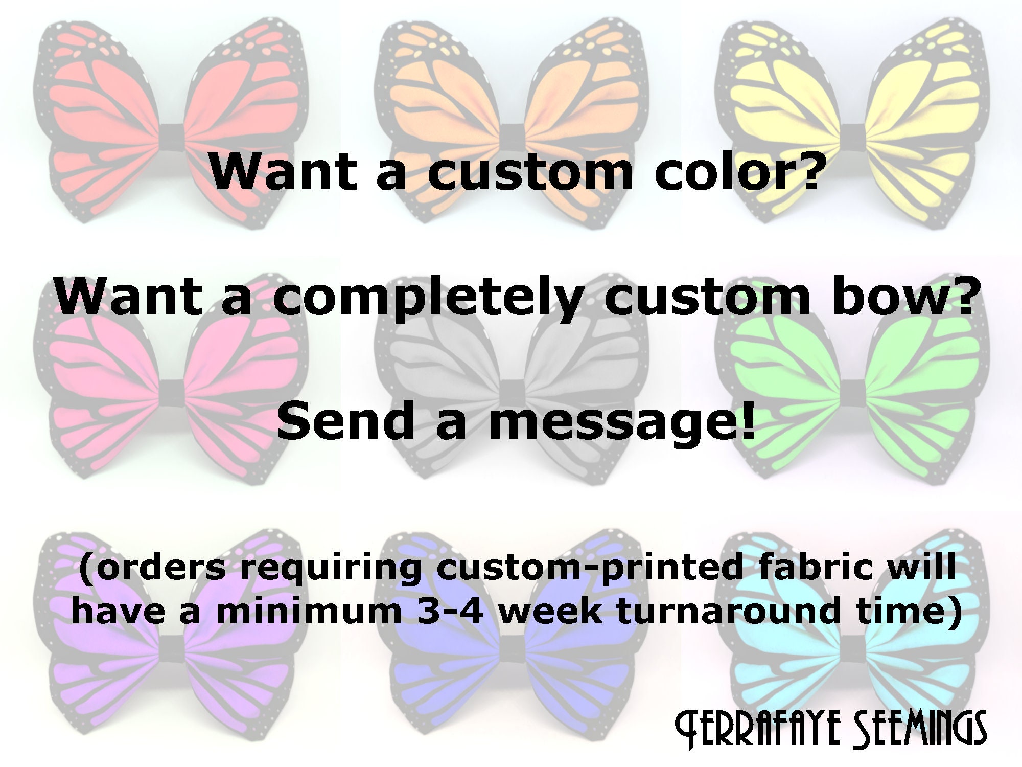 Nonbinary Pride Monarch Butterfly Hairbow Pretied Bowtie | Etsy