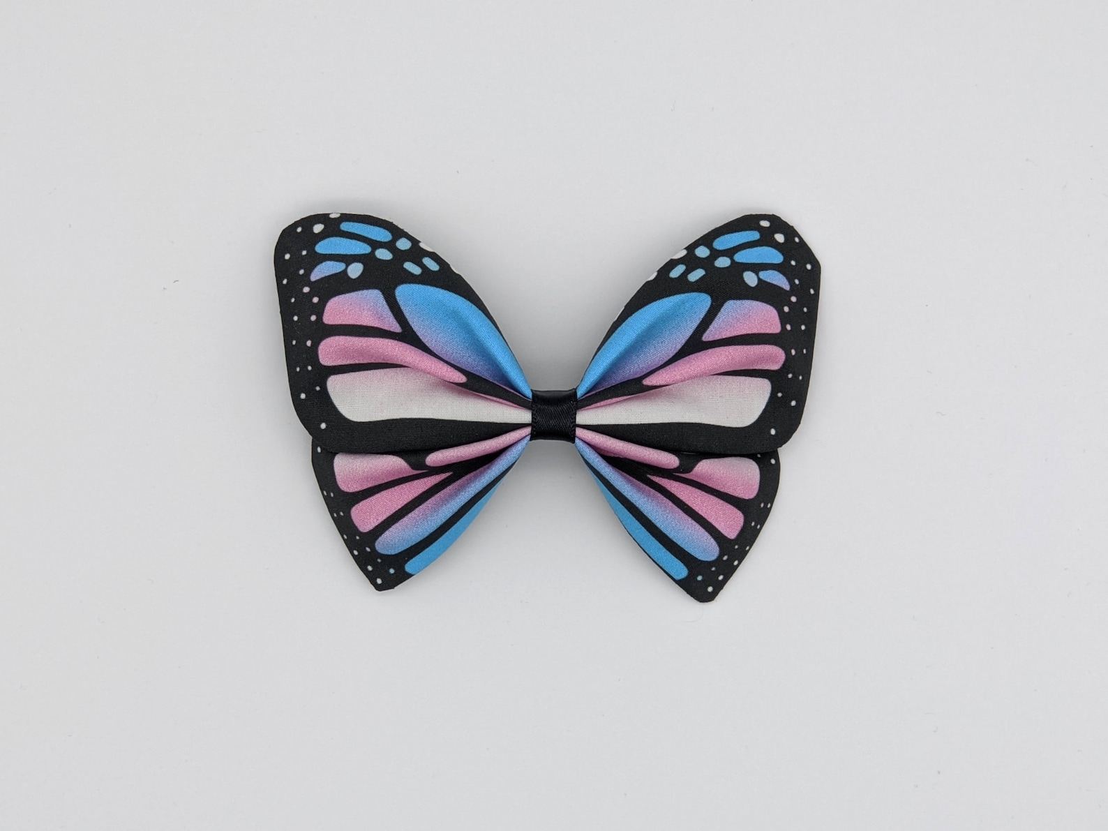 Trans Pride Monarch Butterfly Hairbow - Pretied Bowtie - Fabric Insect ...