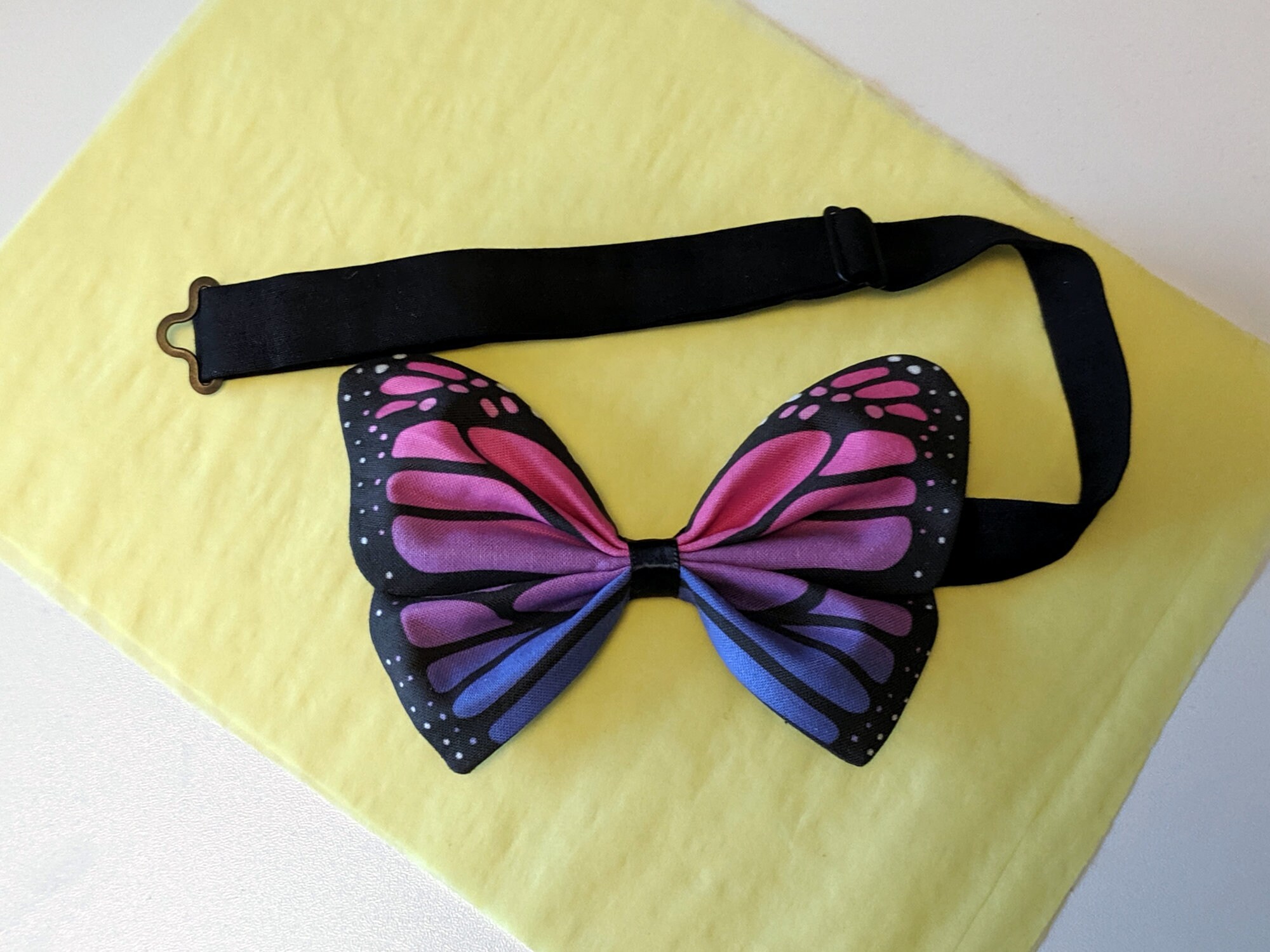 Bi Pride Monarch Butterfly Hairbow Pretied Bowtie Fabric | Etsy