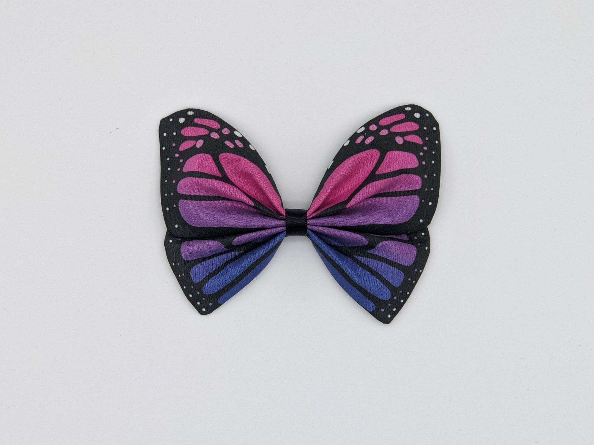 Bi Pride Monarch Butterfly Hairbow Pretied Bowtie Fabric | Etsy