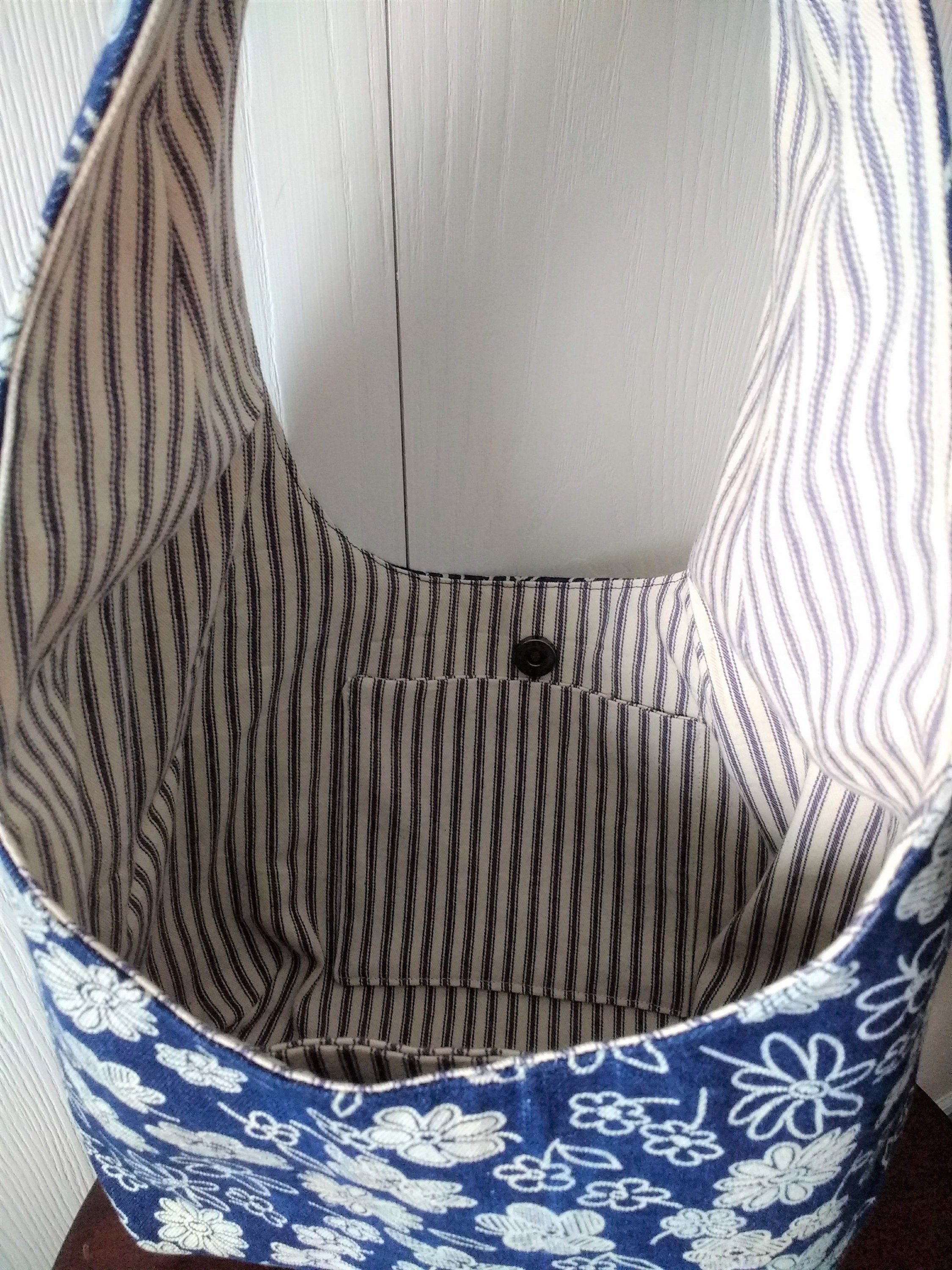 Hobo Bag - Blue Floral - Etsy