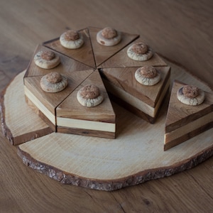 Wooden Cake - Oak Wood, Birch Wood. - Etsy