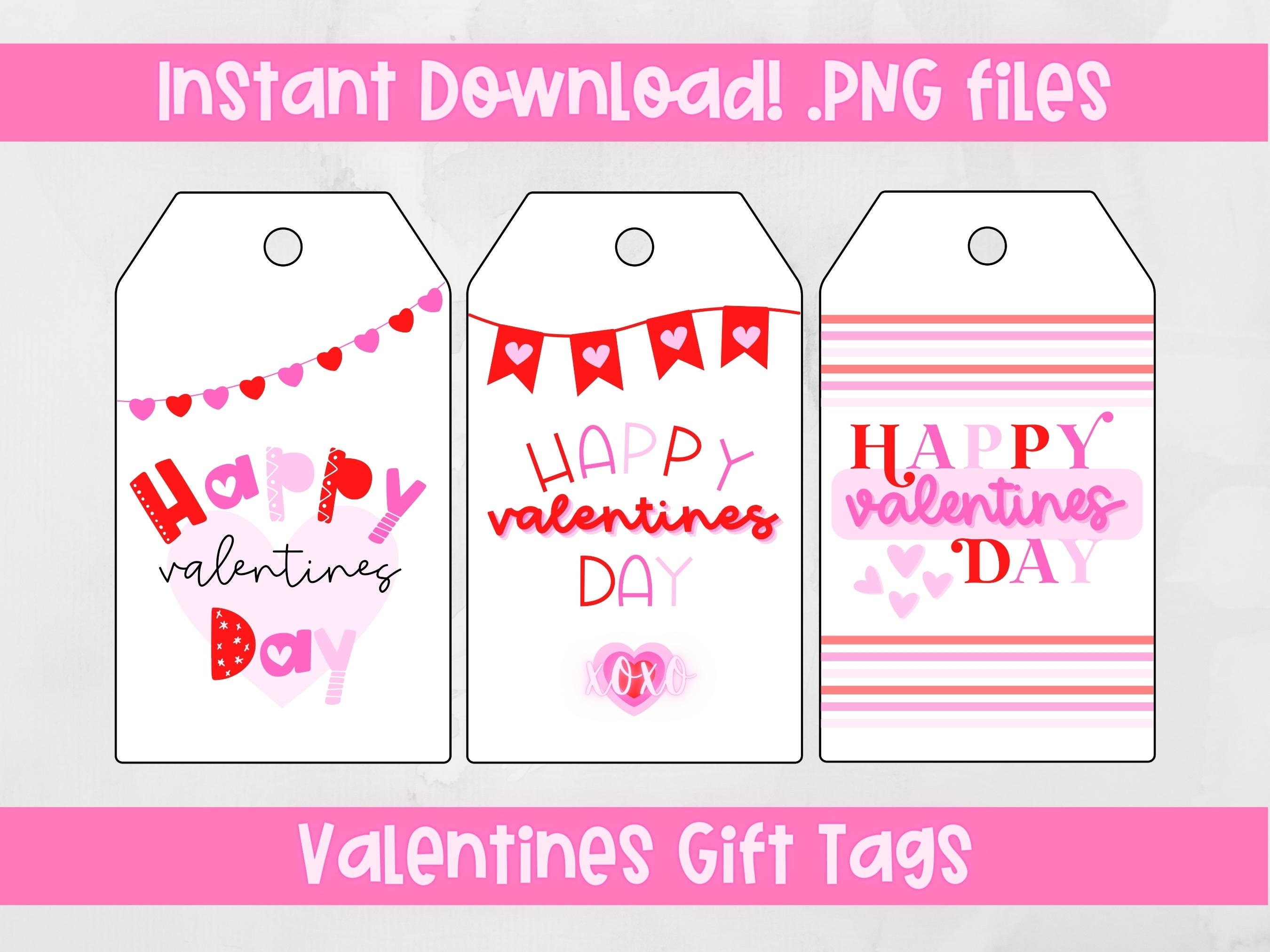 Valentines Day Gift Tags Holiday Gift Tags Printable Gift Tags Gift ...