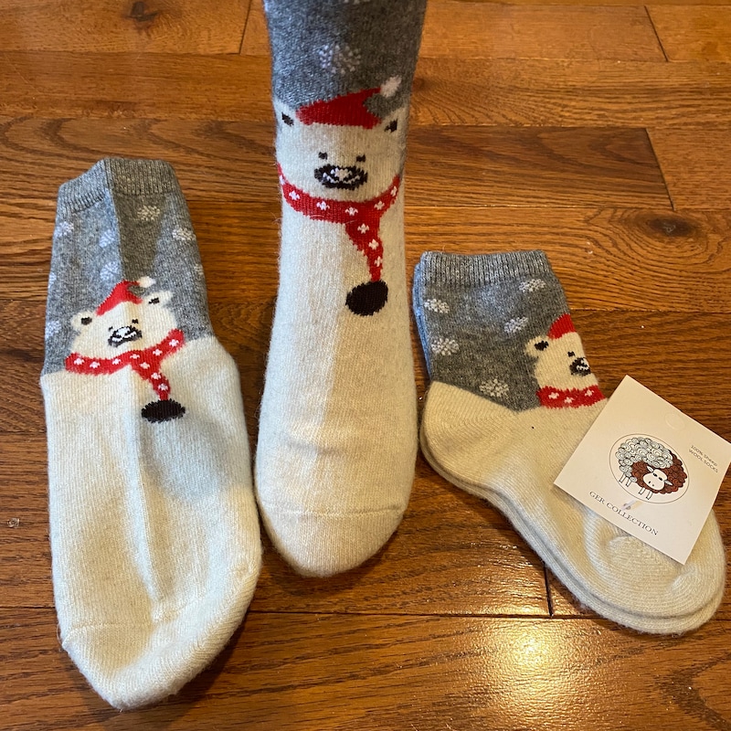 Christmas Fuzzy Socks - Etsy