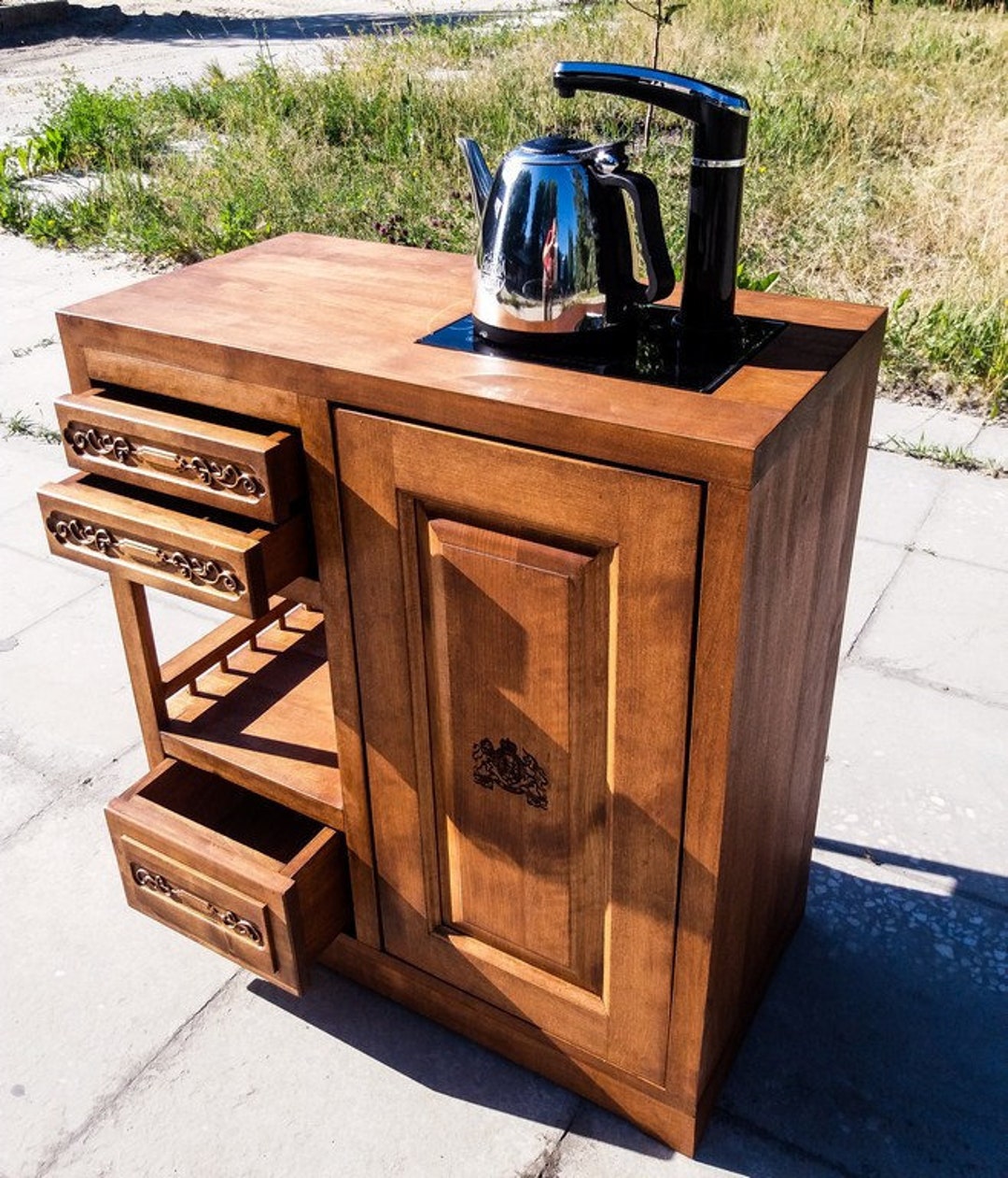 Tea Table Stove 65*35cm, Height 75cm Gongfu (gung Fu, Kungfu, Gong Fu ...