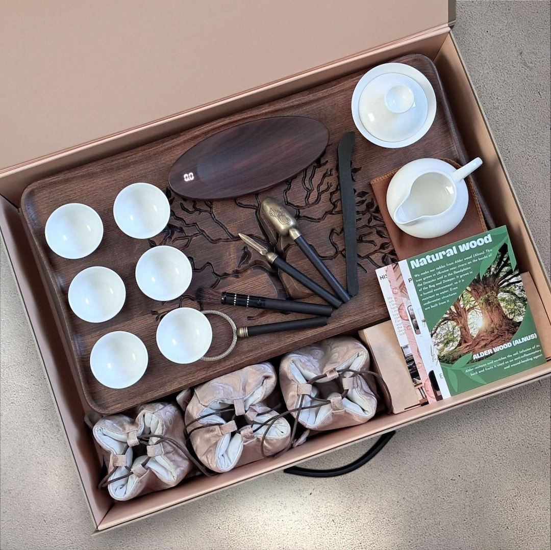Portable Tea Ceremony Set – Complete Gongfu Tea Kit With Handmade ...