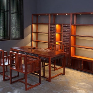 Tea Storage Cabinet With Backlight and Shelves - A Wardrobe Unit for ...