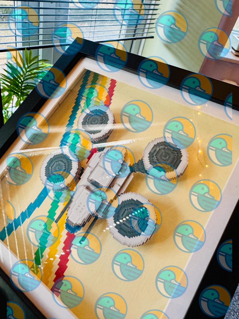 WASP - “arc Raiders” Drone 3D Paper Shadow Box Pixel Art - Etsy UK